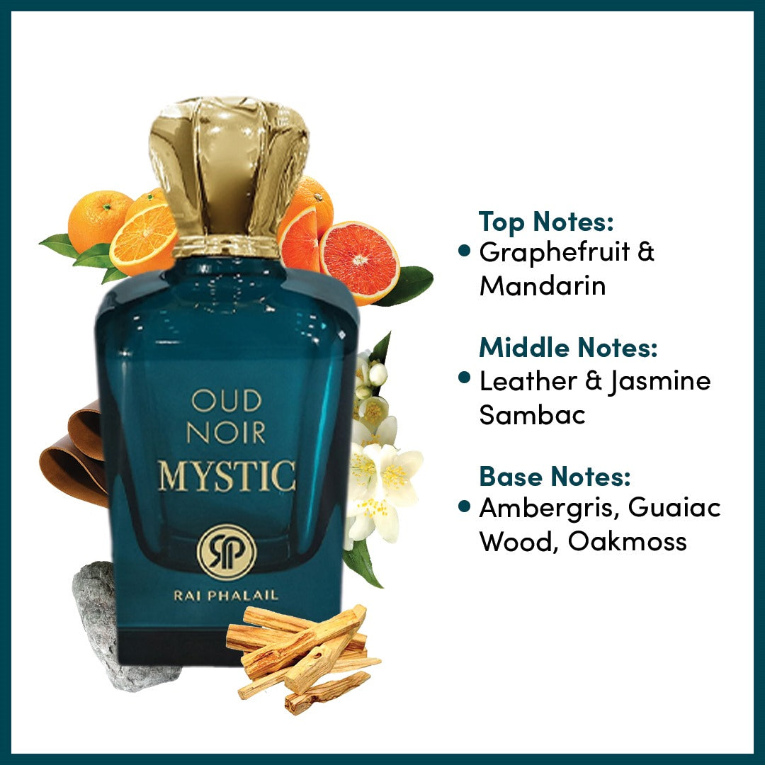 Oud Noir Mystic Eau De Parfum 3.4 oz – RAI PHALAIL